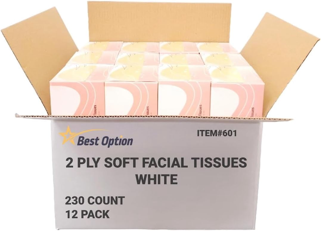 Soft 2-Ply Facial Tissue, White, 230-Count Box | Professional, Gentle ...