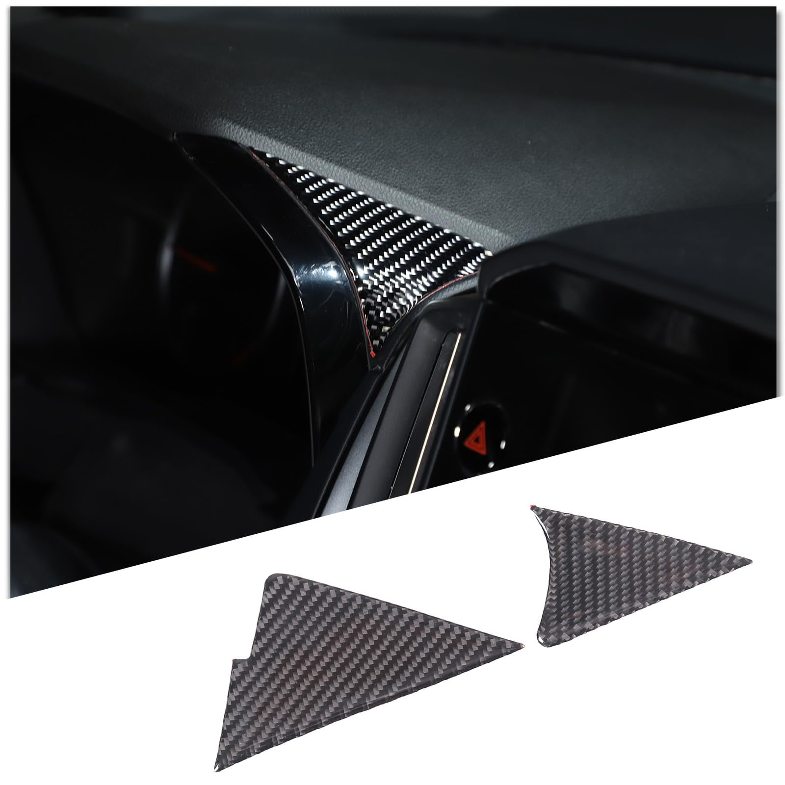 Soft 3D Real Carbon Fiber Car Instrument Panel Decoration Both Side ...