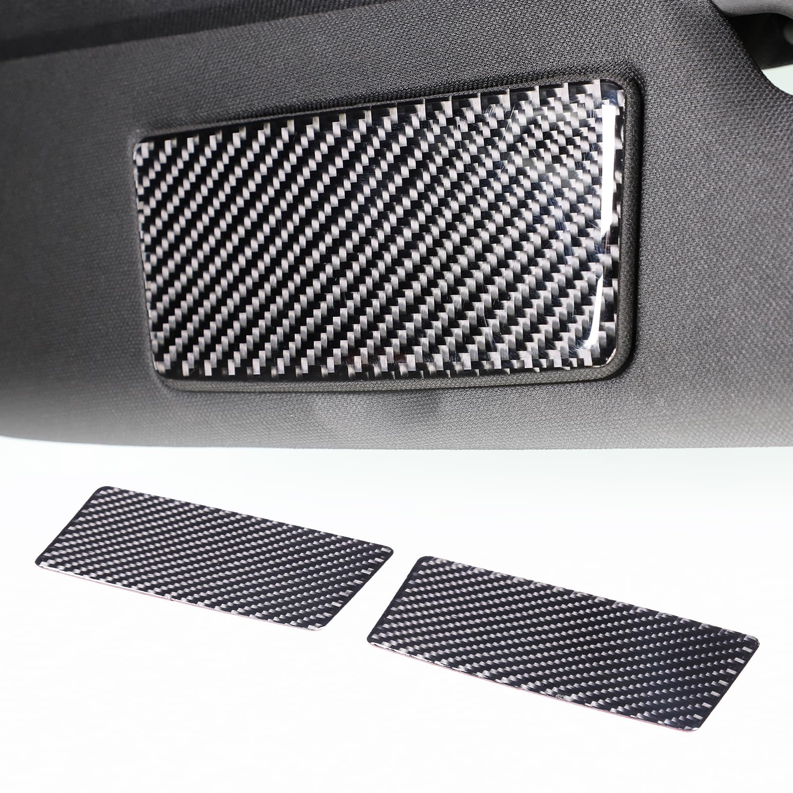 Soft 3D Real Carbon RRF12 Fiber Car Cosmetic Mirror Panel Sticker Trim ...