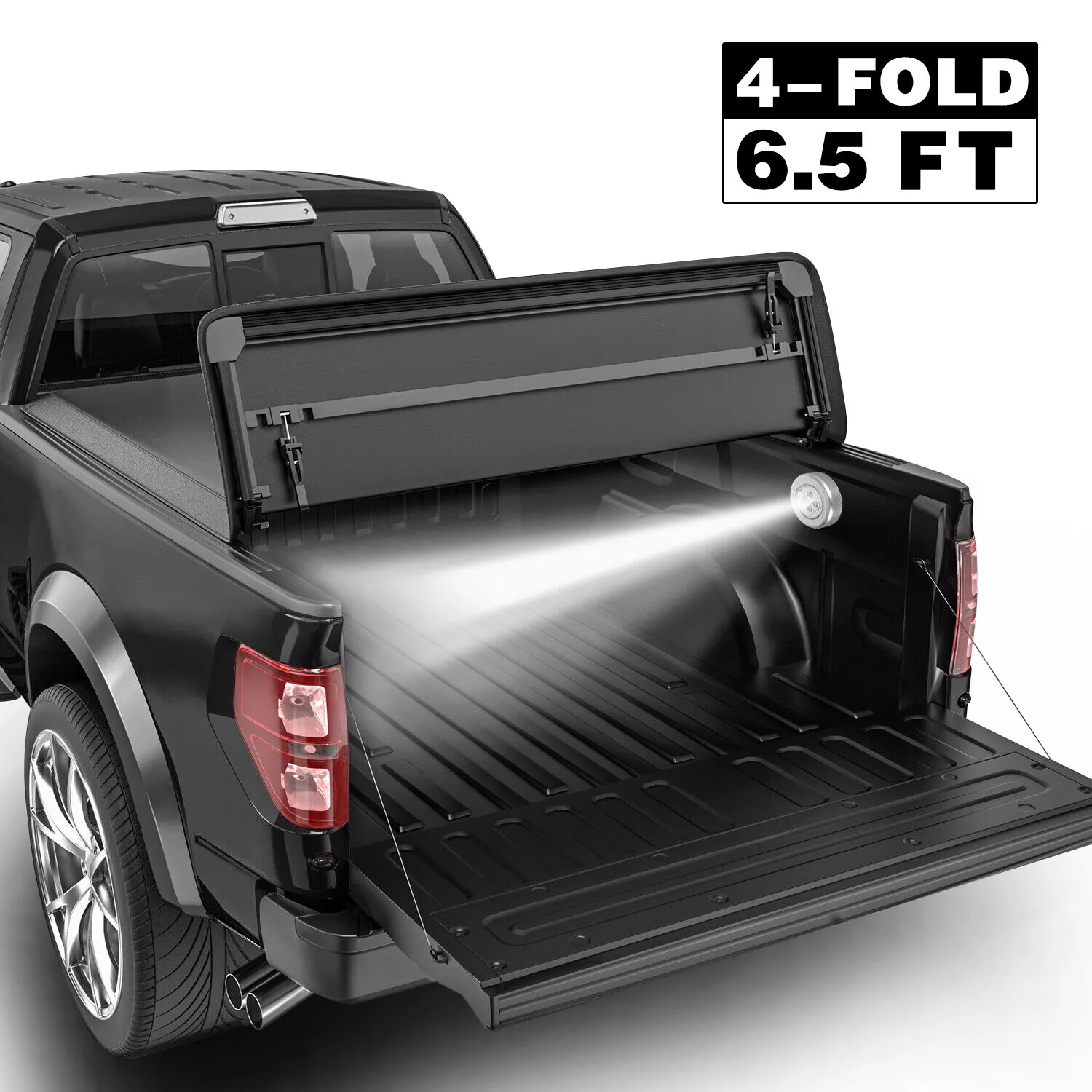 Soft 4-FOLD 6.5FT Truck Bed Tonneau Cover for 1988-2007 Silverado GMC ...
