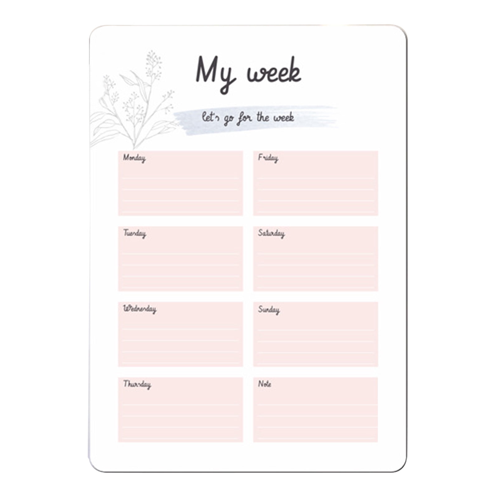 Soft A4 Whiteboard Magnetic Fridge Message Sticker Plan Writing Drawing ...