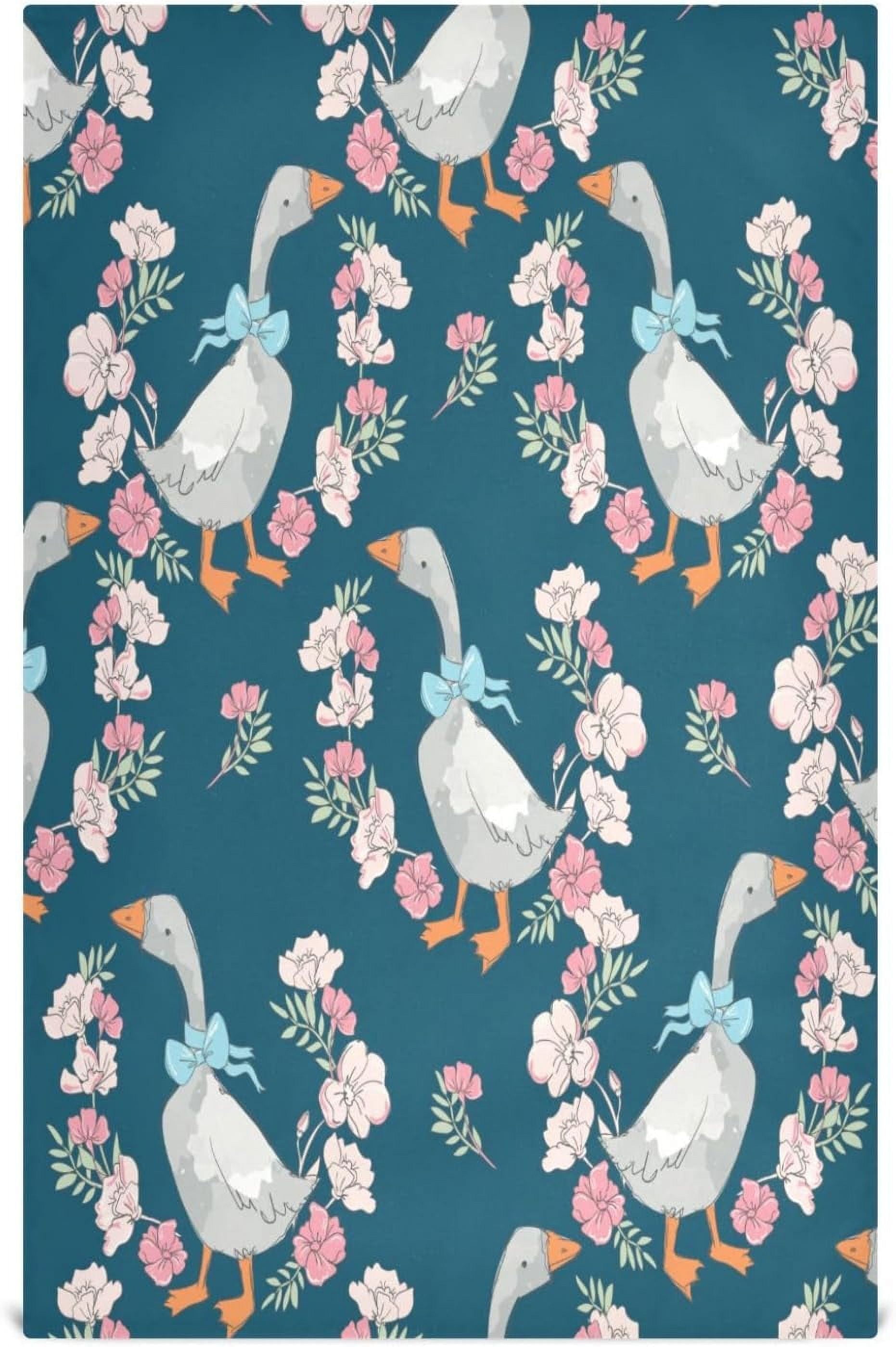 Soft Absorbent Reusable Kitchen Towels, Set of 1|28x18 in, Cute Goose ...