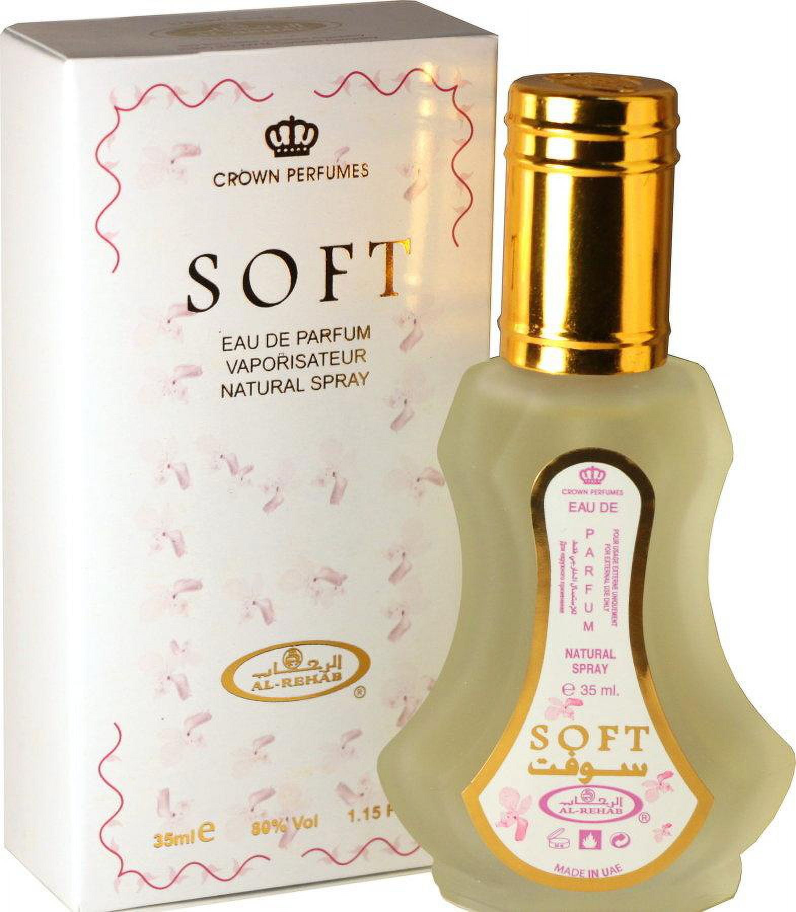 Long-Lasting Al-Rehab Soft Natural Perfume Spray - Eau De - 35ml (1.15 ...