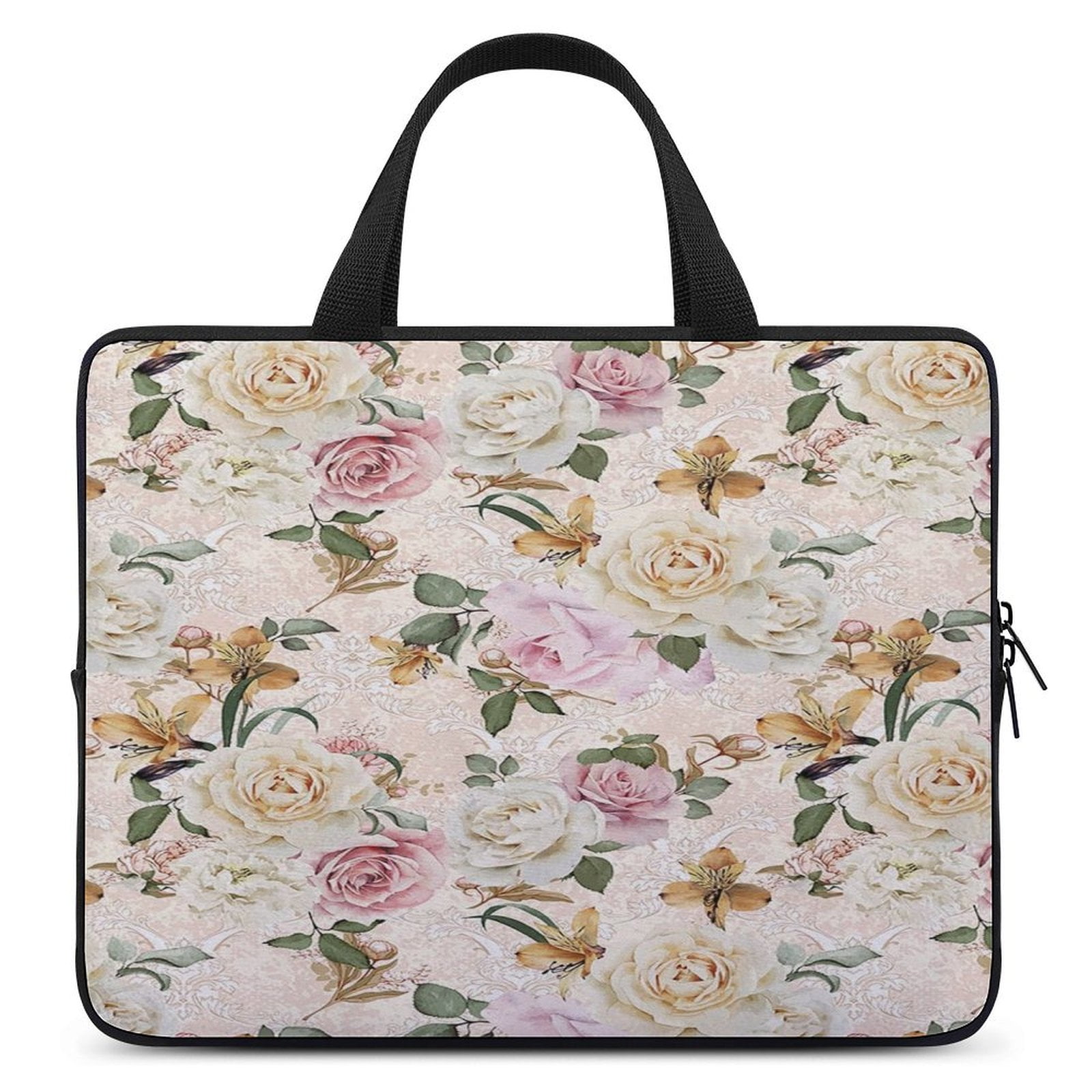 Soft And Easy Watercolor Roses Pattern Laptop Bag Women Man 10 12 13 15 ...