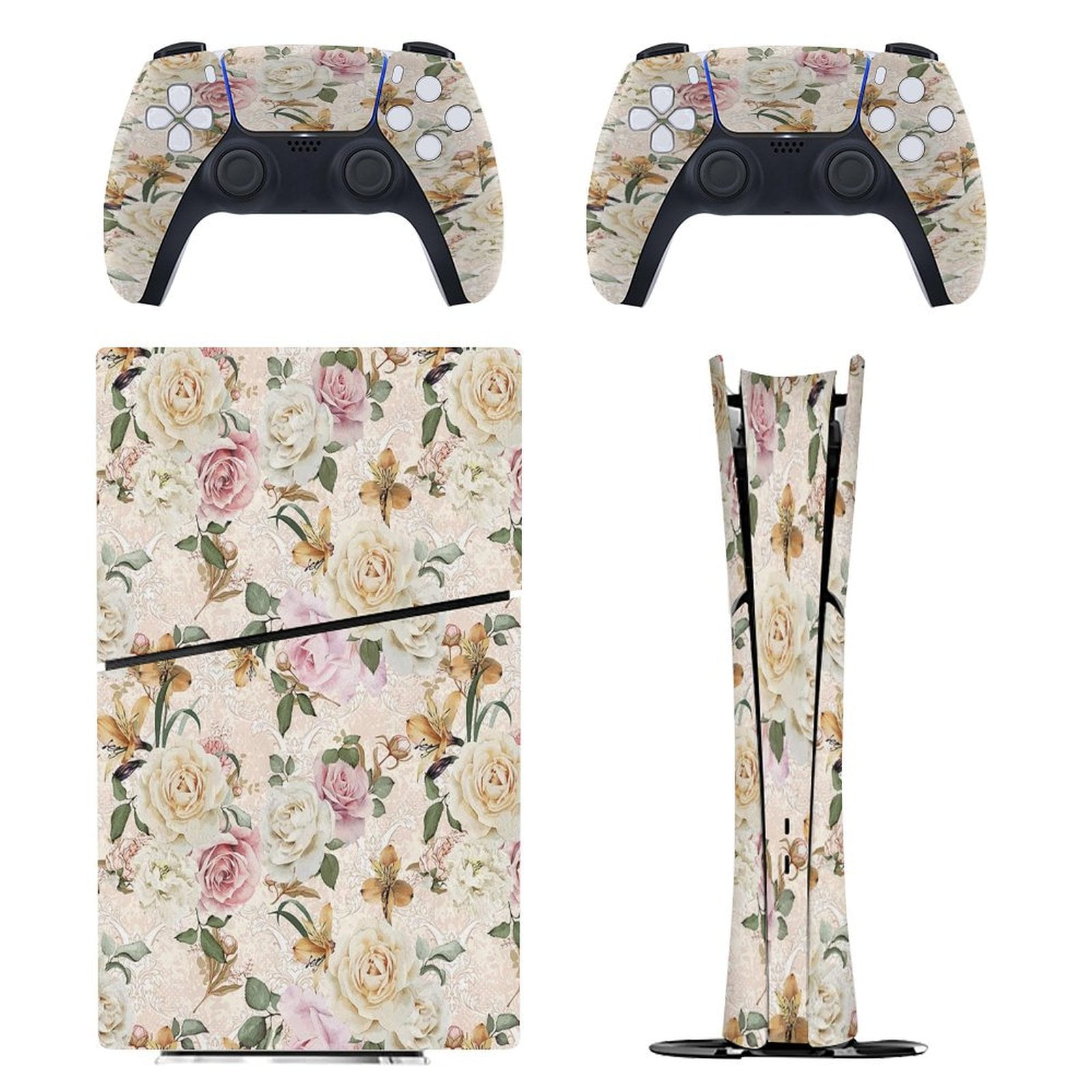 Soft And Easy Watercolor Roses Pattern PS5/PS5 Pro/PS5 Slim Digital ...