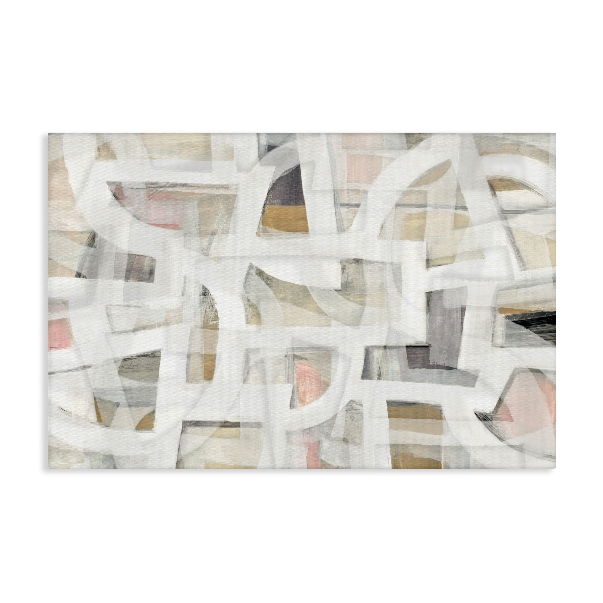 Stupell Industries Soft Angles Abstraction Canvas Wall Art, design by ...