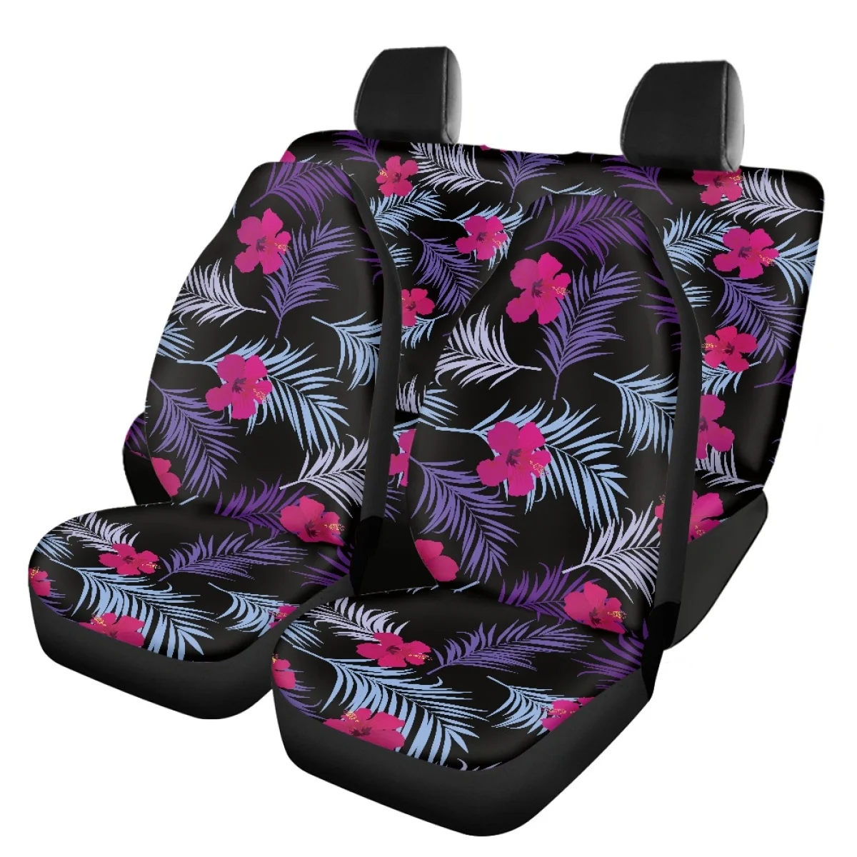 Soft Anti-Slip Car Protector Hibiscus Polynesia Car Seat Cover Set ...