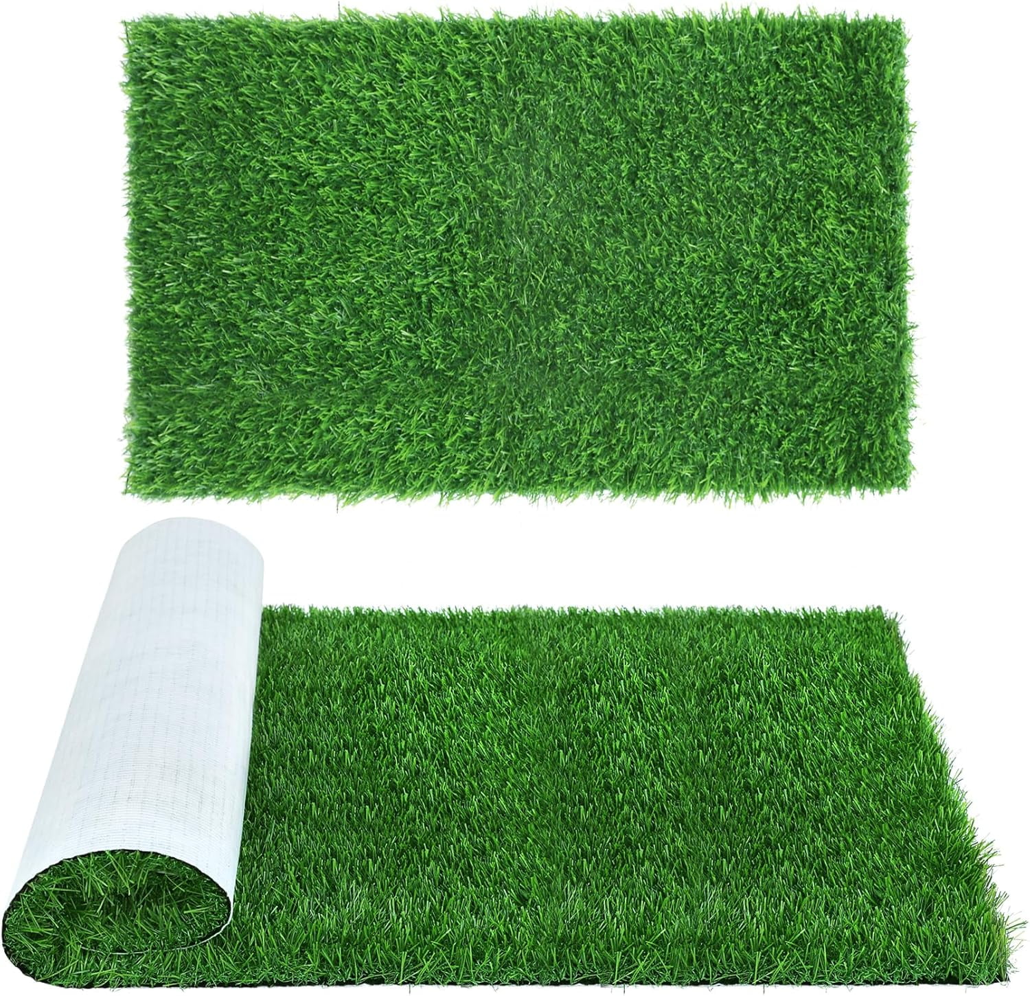 Soft Artificial Grass Mats 3 FT x 5 FT, Indoor Outdoor Fake Grass Rugs ...