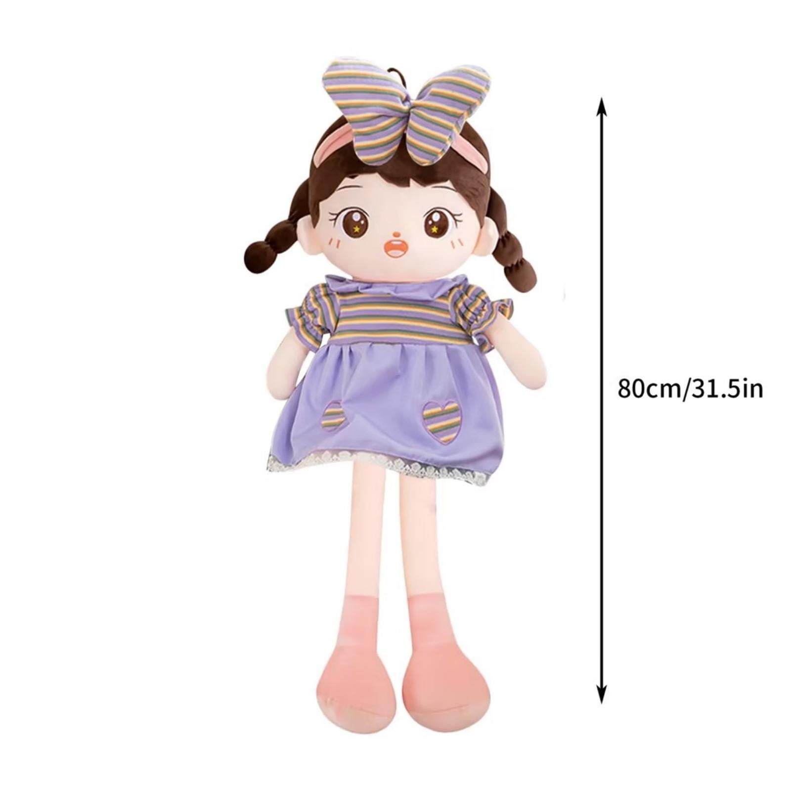 Soft Baby Doll with Clothes, 31.5'' Cute Rag Doll Ragdoll Plush Stuffed ...