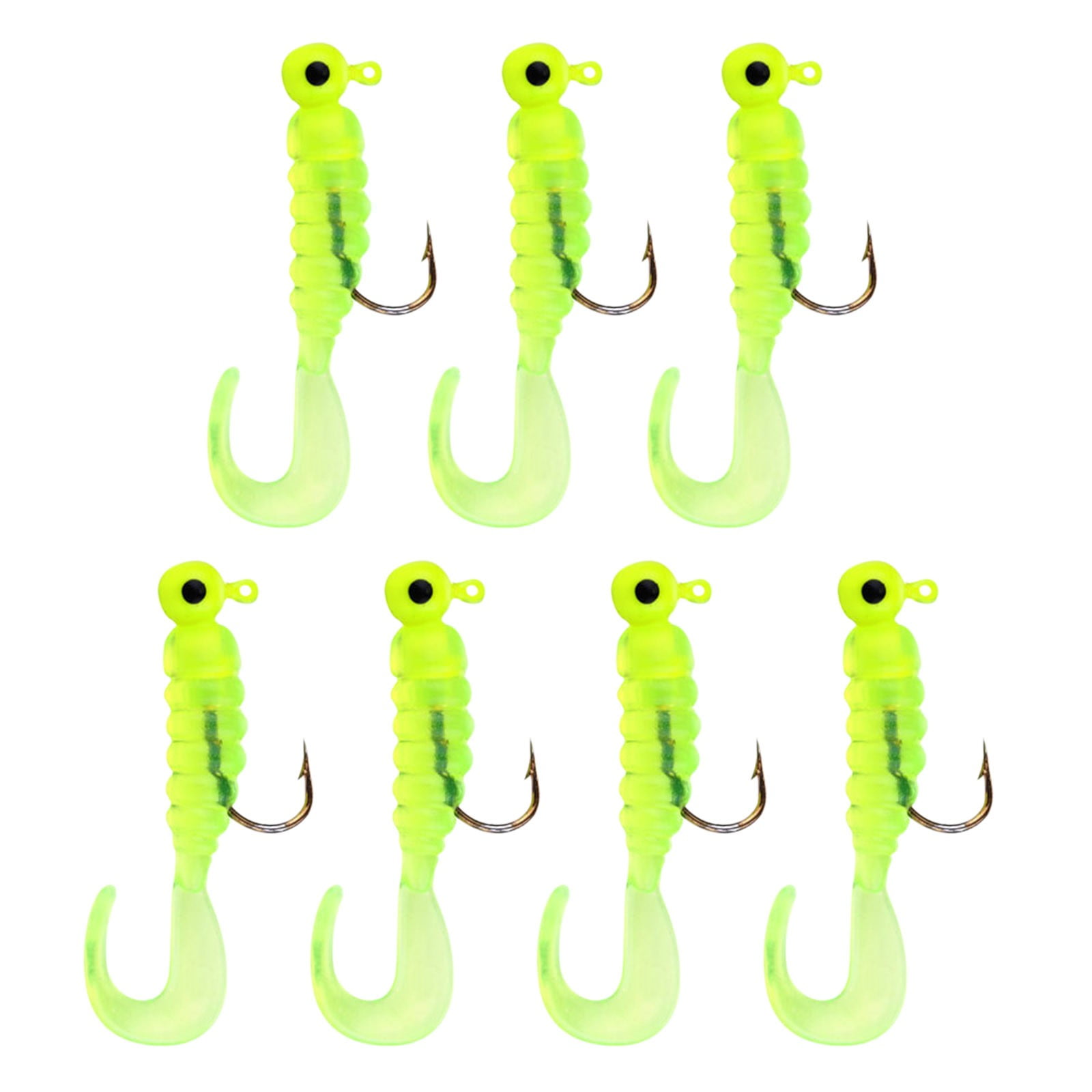 Soft Bait T-Tail Fishing Lures, 1g-4g Lead Head with Paddle Tail ...