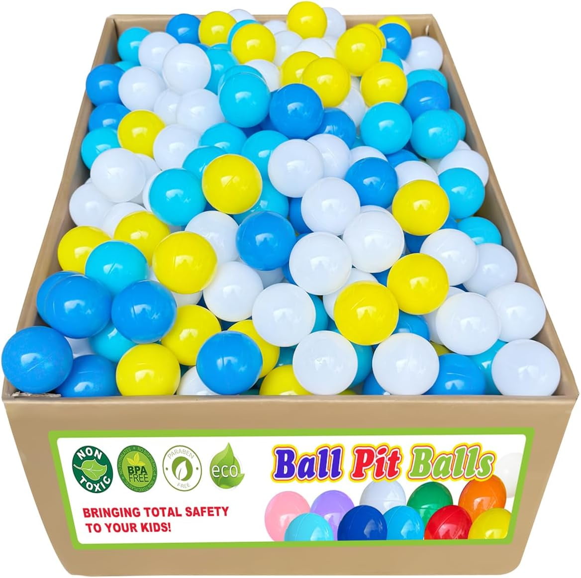 Soft Ball Pit Balls 200/500/1000/2000 Count Plastic Play Pit Balls for ...