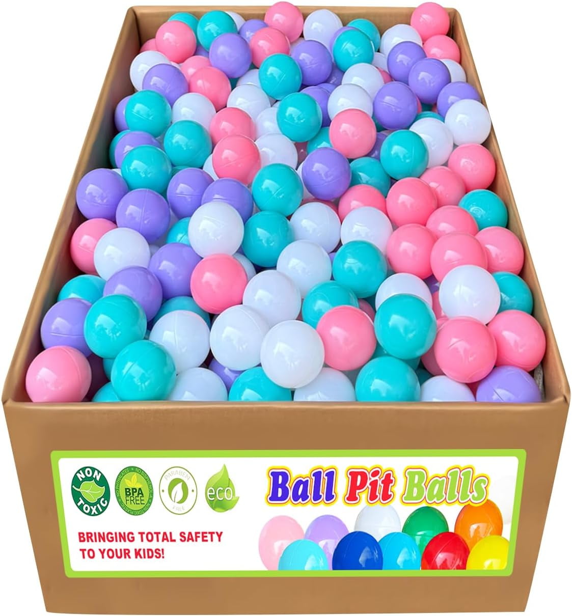 Soft Ball Pit Balls 200/500/1000/2000 Count Plastic Play Pit Balls for ...