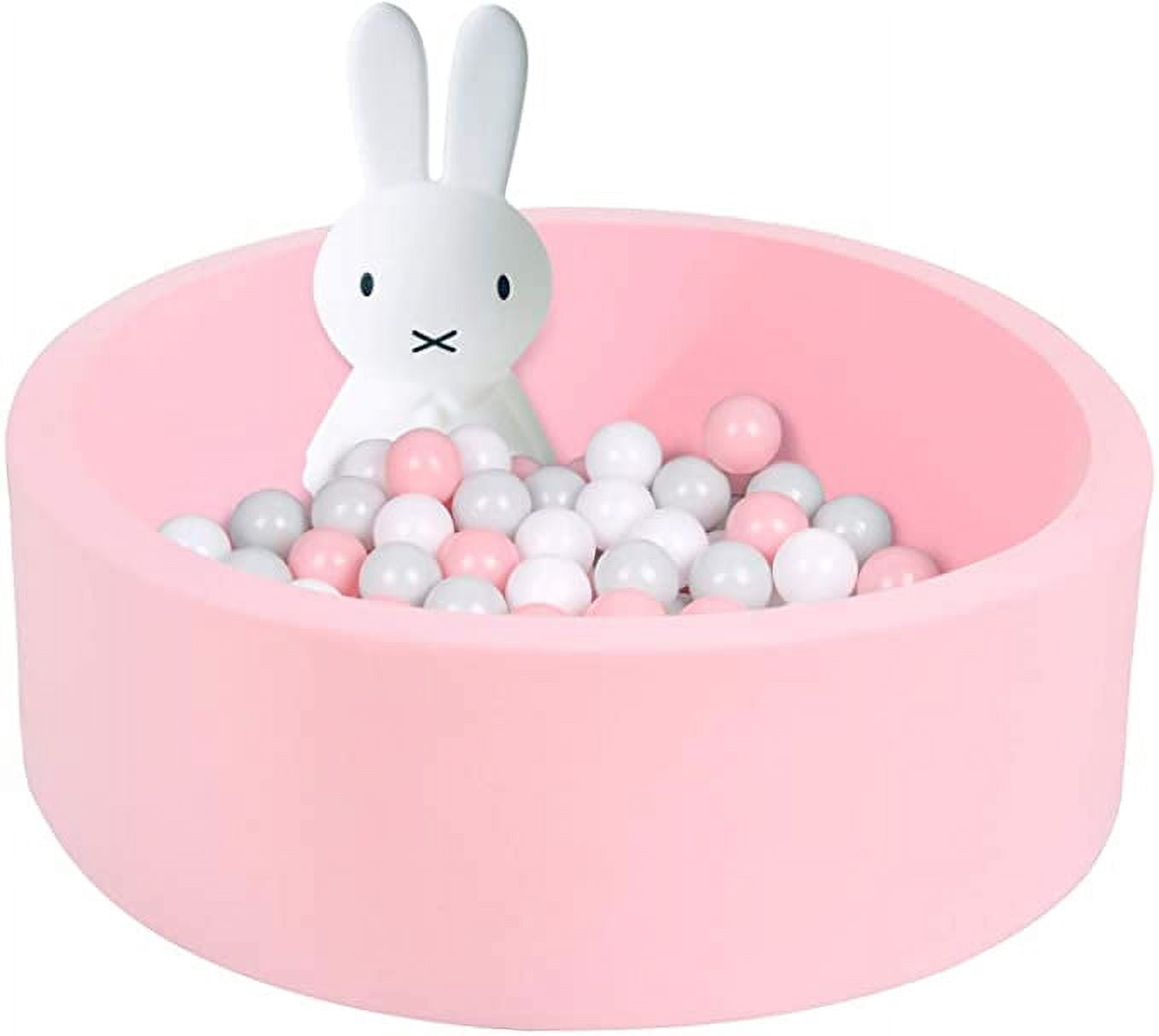 Soft Ball Pit for Toddler, 35" x 12" Foam Ball Pit with Removable Cover ...