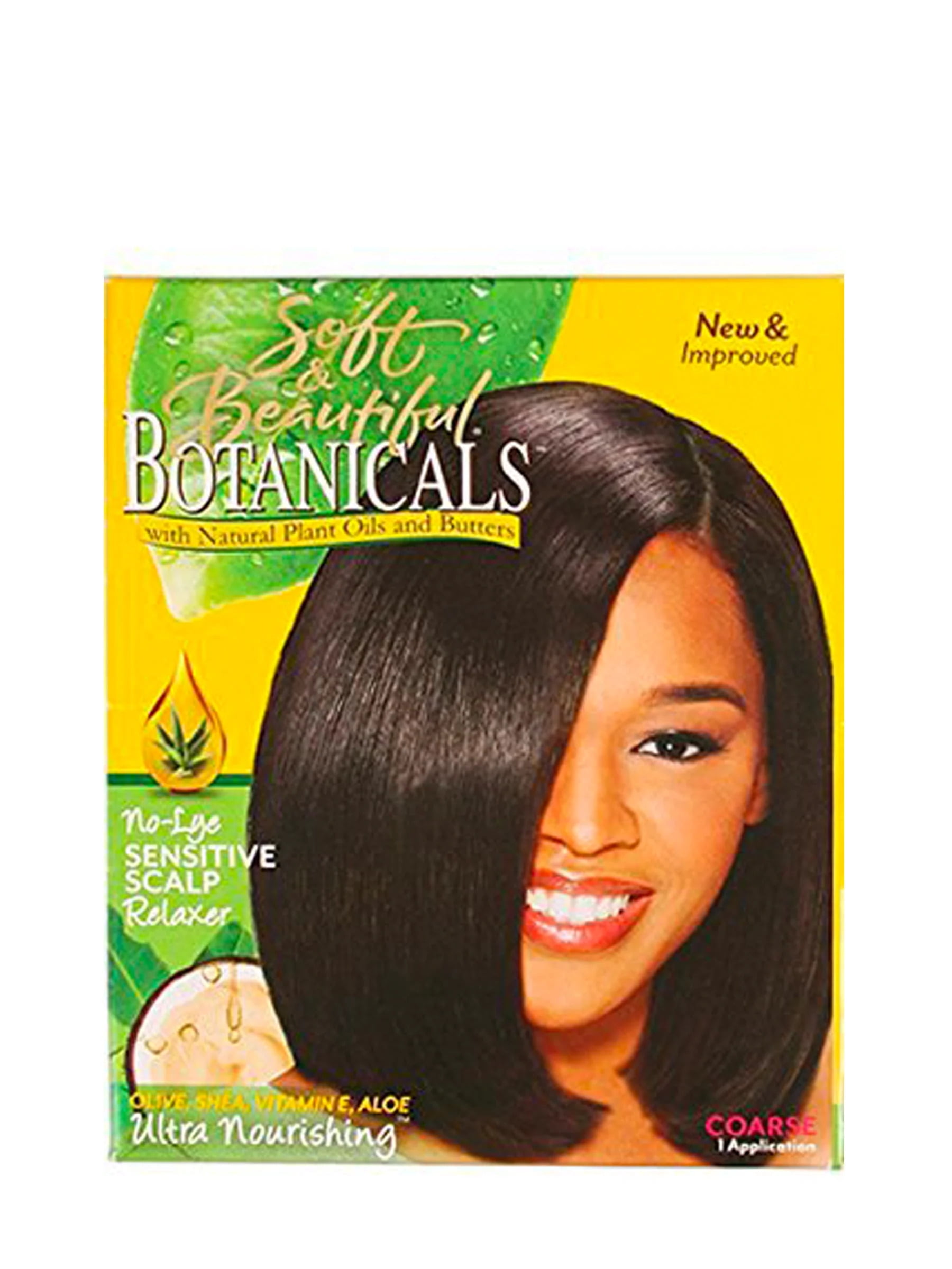 Soft & Beautiful Botanicals No-Lye Sensitive Scalp Relaxer Coarse 1 ...