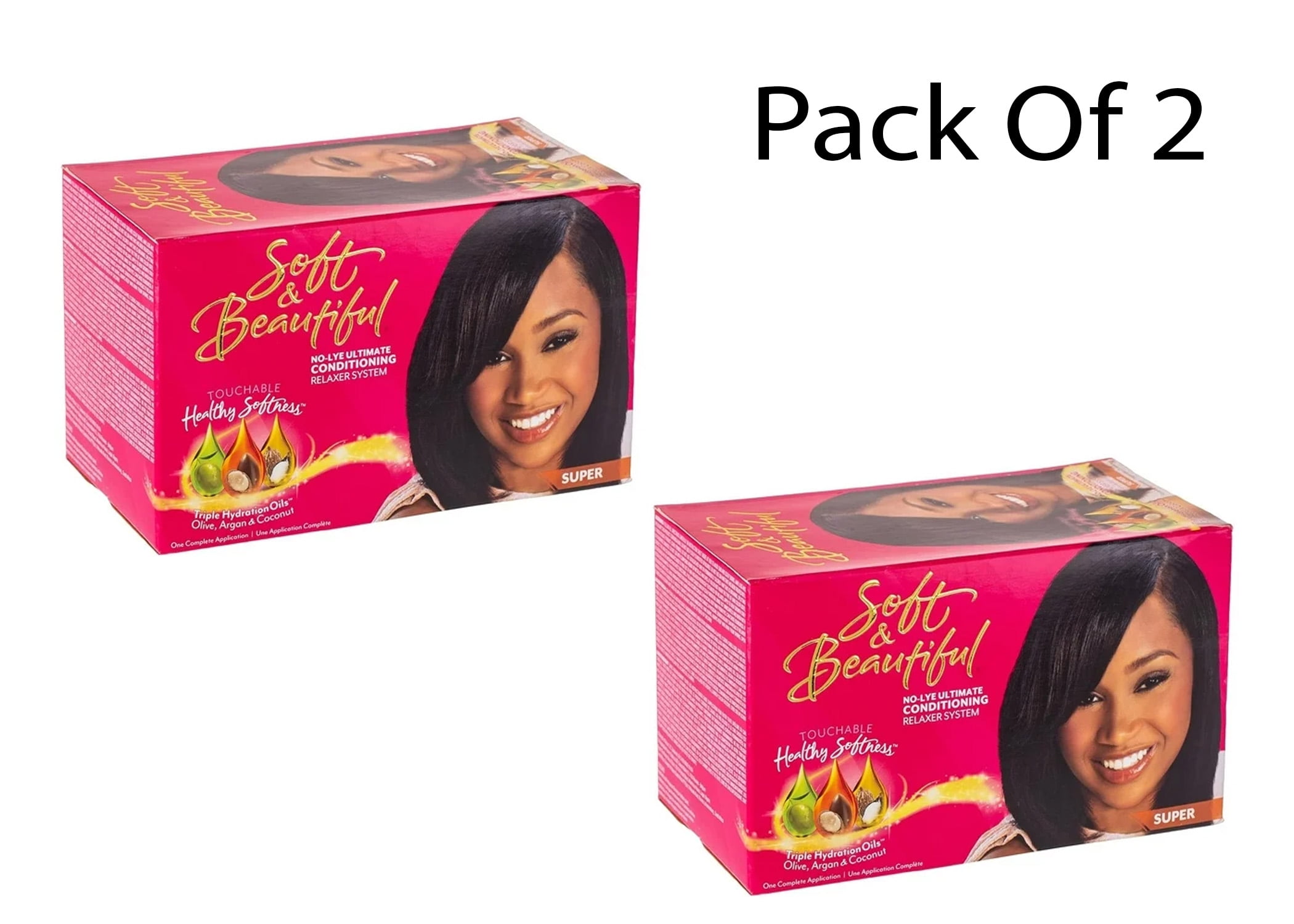 Soft & Beautiful Regular No-Lye Conditioning Relaxer Kit - For Relaxed ...