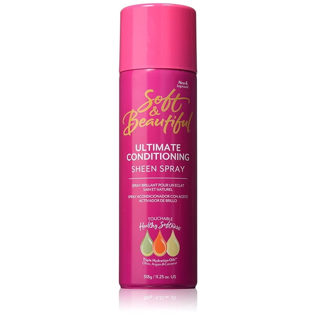 Soft & Beautiful Ultimate Conditioning Sheen Spray Aerosol Can 11.25 Oz ...