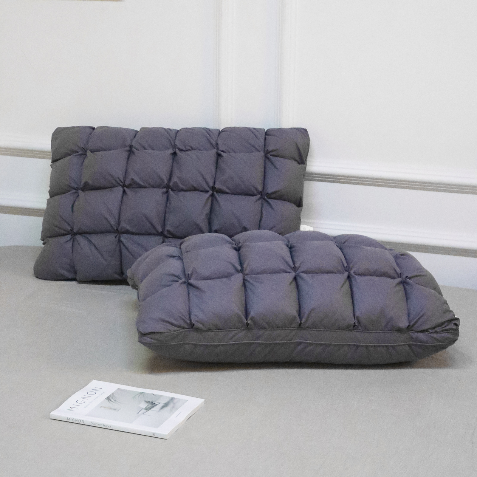 Soft Bed Pillows Set of 2, Luxury Thick Support Hotel Sleeping Pillows ...