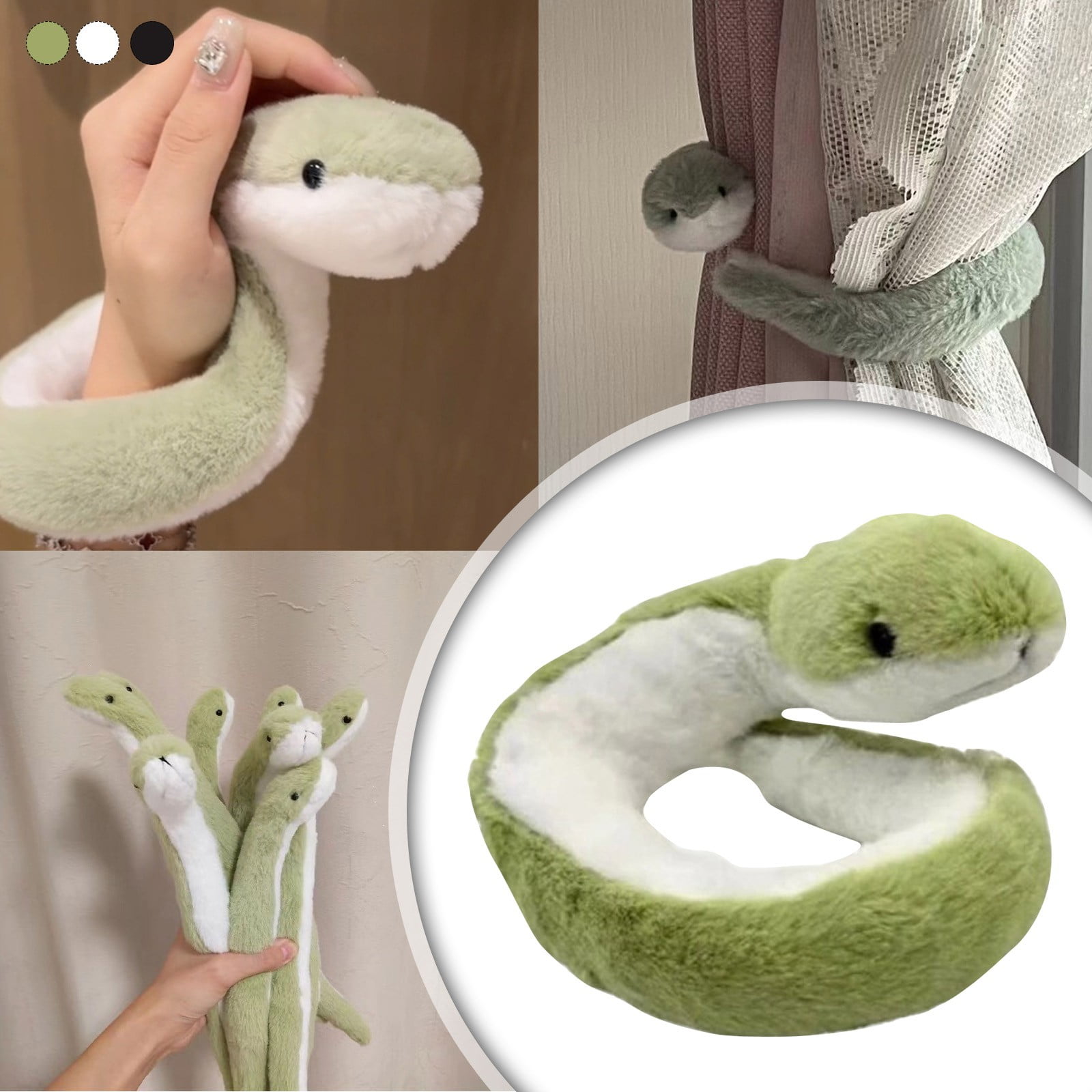 Soft Bendable Plush Snake Doll Toy, Cuddly Stuffed Animal for Kids ...