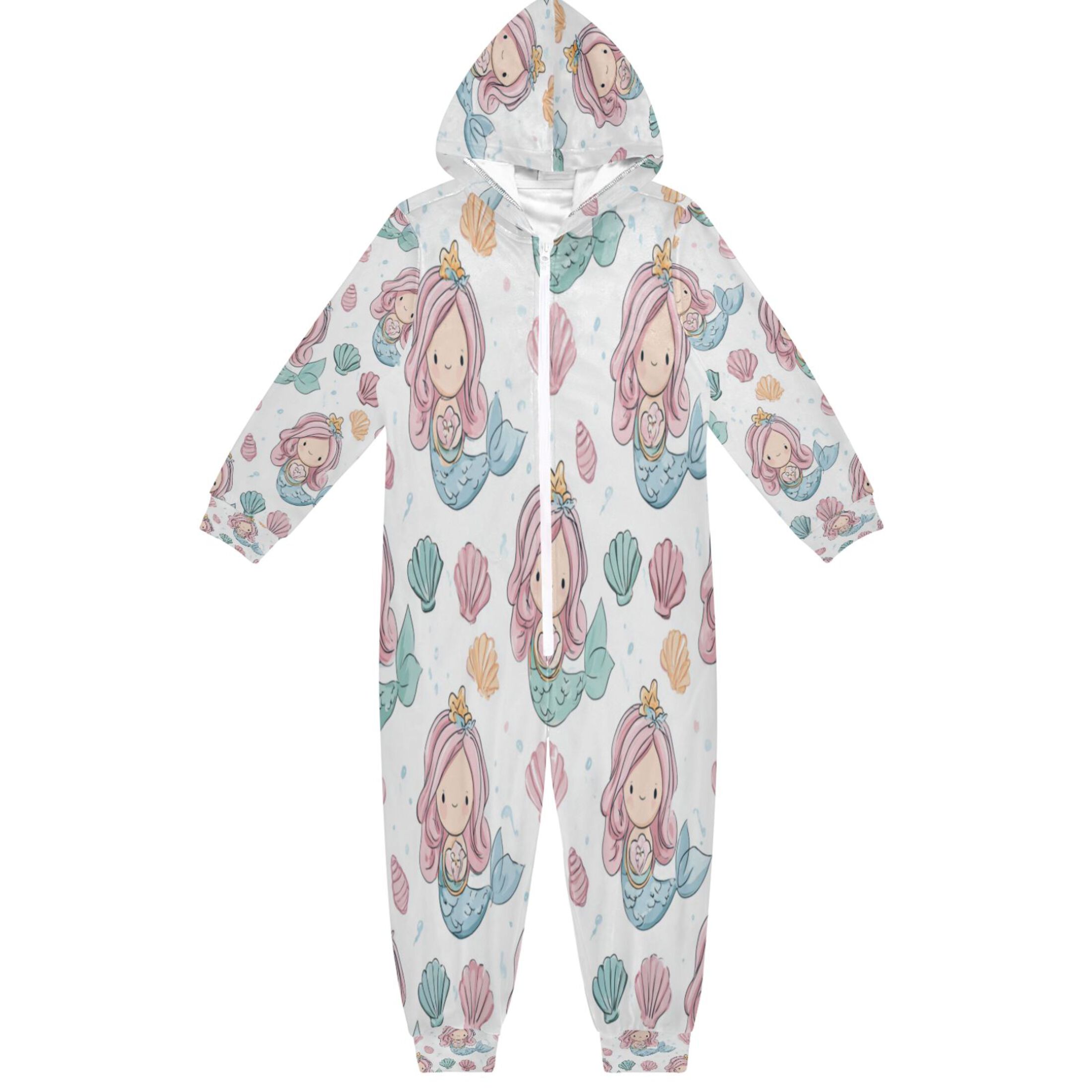 Soft Big Kids Onesie Pajamas Cozy Loose-Fit Jumpsuits for kids with ...
