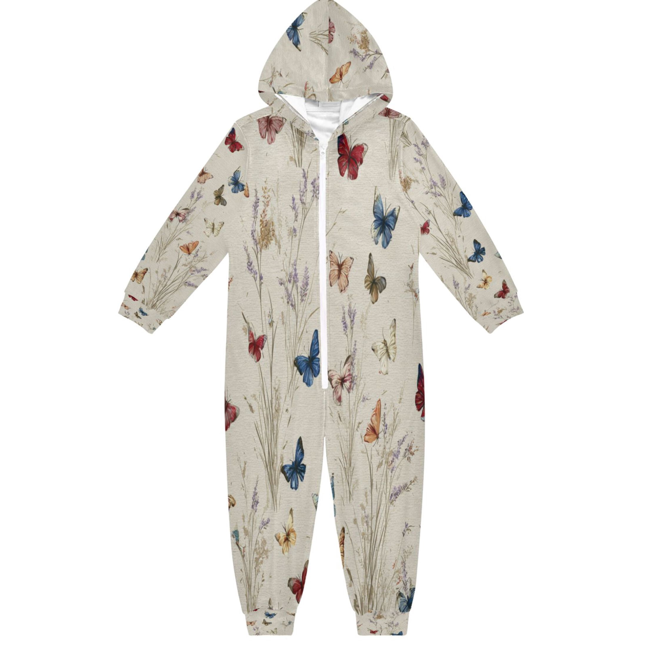 Soft Big Kids Onesie Pajamas Cozy Loose-Fit Jumpsuits for kids with ...