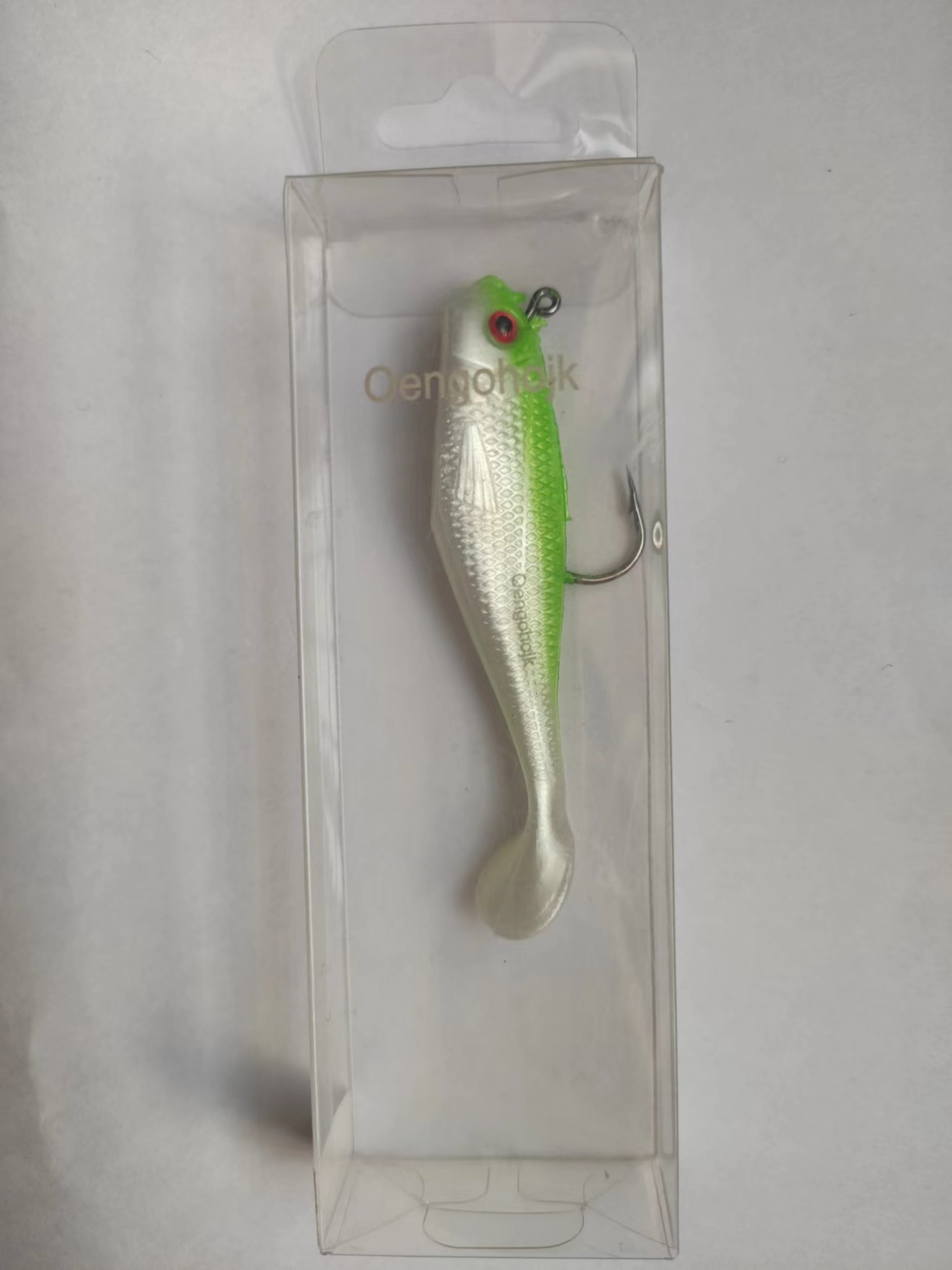 Soft Bionic Fishing Lure with Pre-Rigged Jig Heads Paddle Tail ...