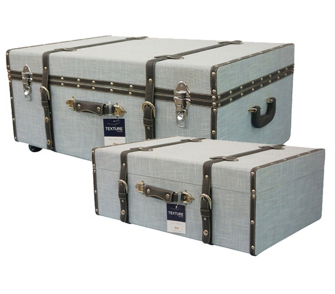 Soft Blue Texture - Set of (2) Trunks - Walmart.com
