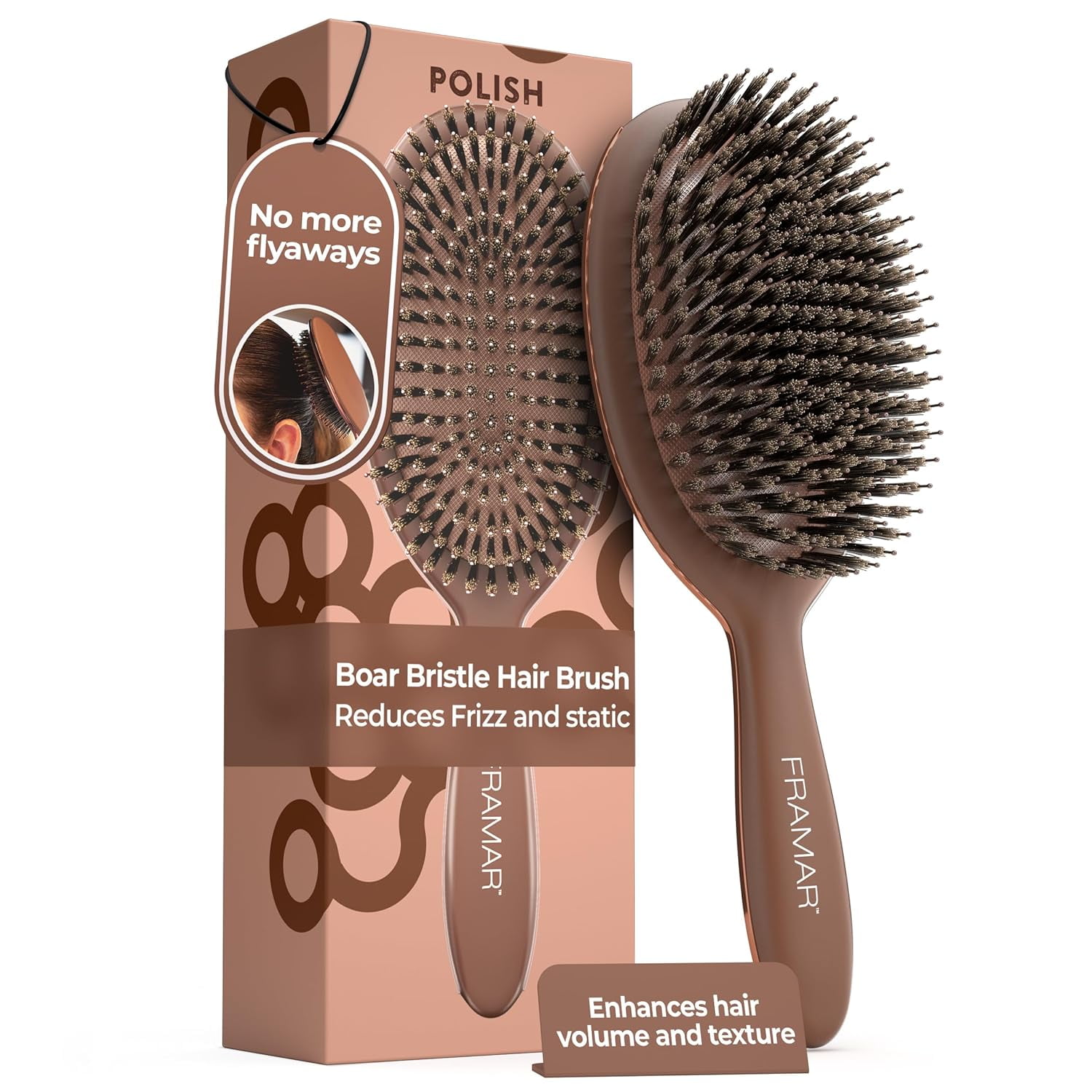 Soft Boar Bristle Hair Brush For Women – Boars Women, Fine Hair ...
