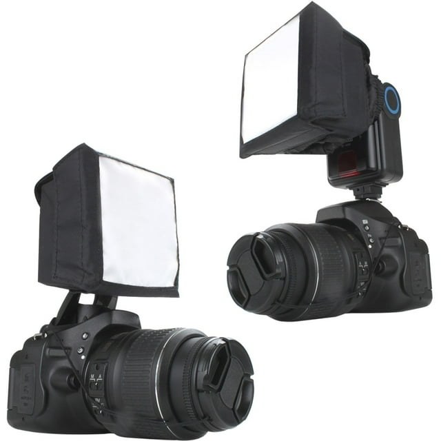 Soft Box Flash Diffuser with Dual Mounting - Walmart.com