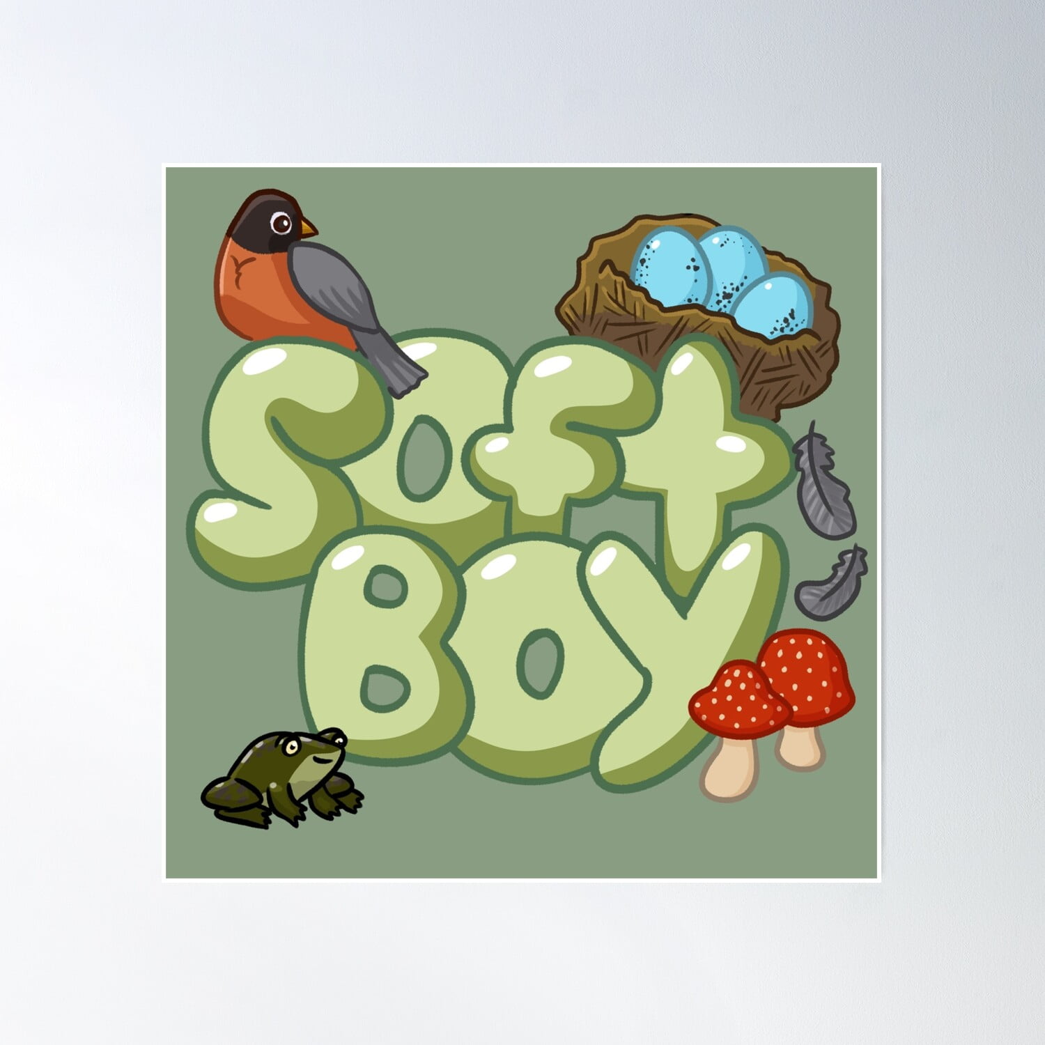 Soft Boy Gremlin Core Poster Wall Art, Modern Wall Decor, 24x24 UNFRAMED - Walmart.com