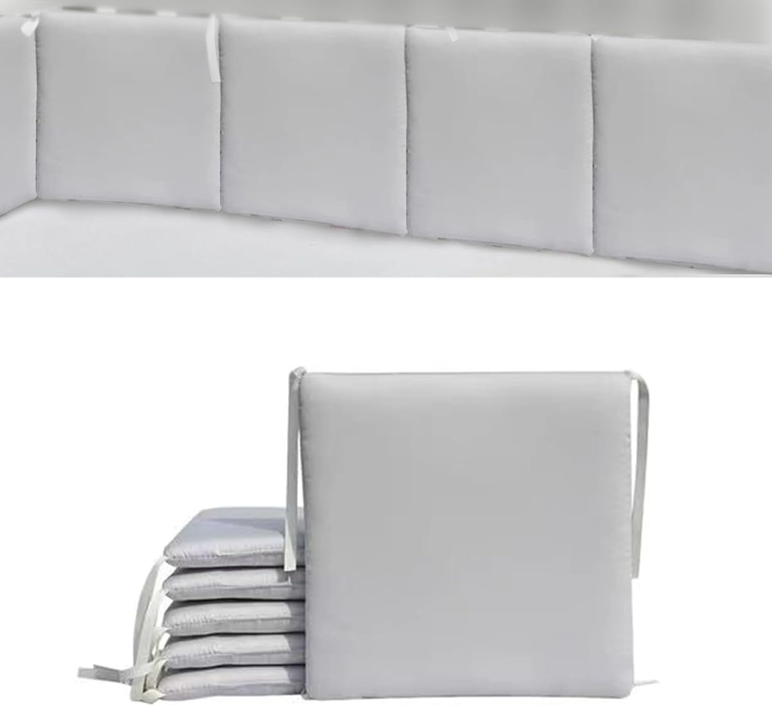 Soft and Breathable Anti-Collision Wall Padding for Bed, 9.85” X 9.85 ...