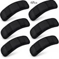 Soft, Breathable and Removable Backpack Strap Pads, 6 Pack Black ...