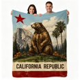 Soft California Bear Throw Blanket Fleece Home Decor Gift 40