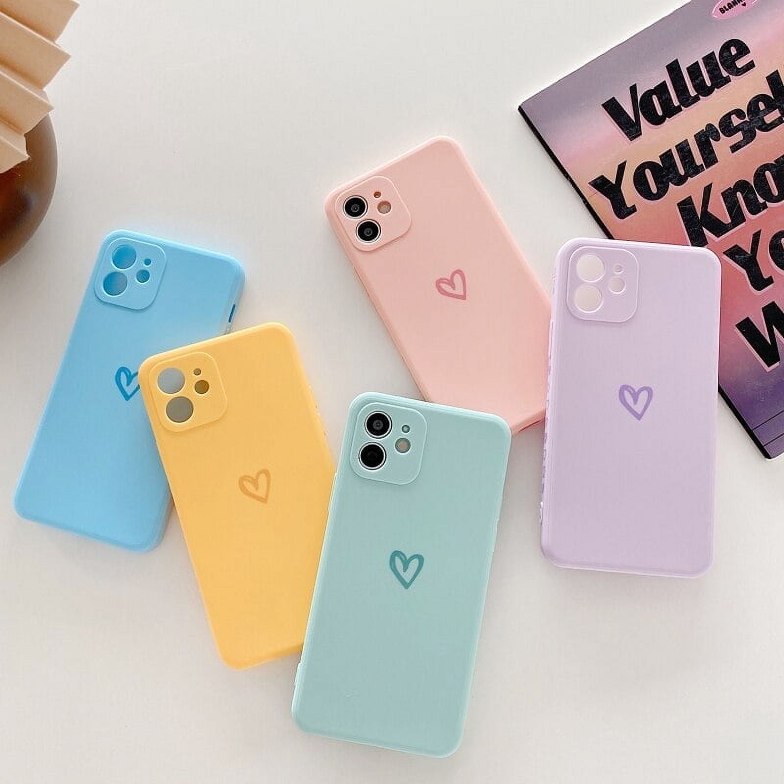 Soft Candy Love Heart Phone Case For iPhone 12 11 Pro Max XS Max X XR 7 ...