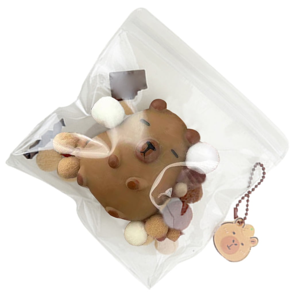 Soft Capybara Stress Sphere Keychain Bag Hangings For Students And ...