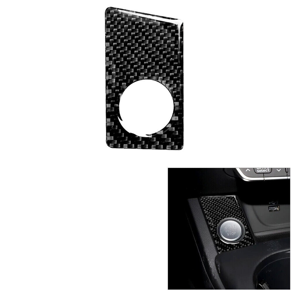 Soft Carbon Fiber Car Interior Decor Kits Carbon Fiber Engine Start ...