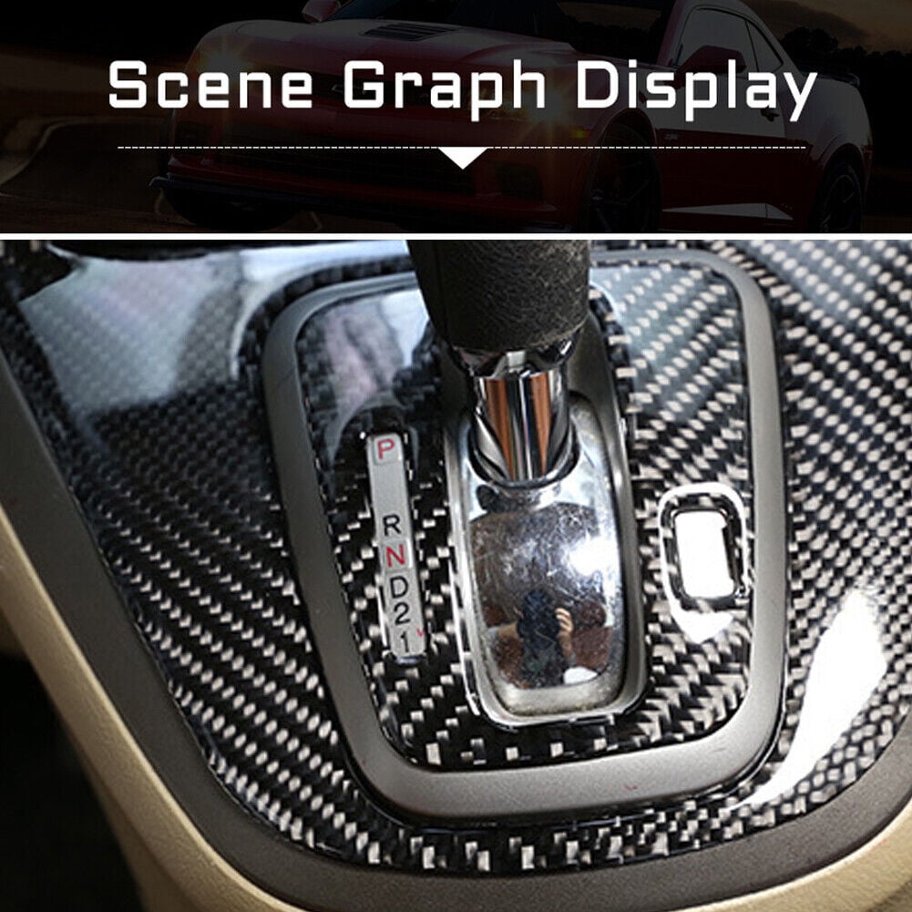 Soft Carbon Fiber Car Interior Decor Kits Carbon Fiber Interior Gear ...