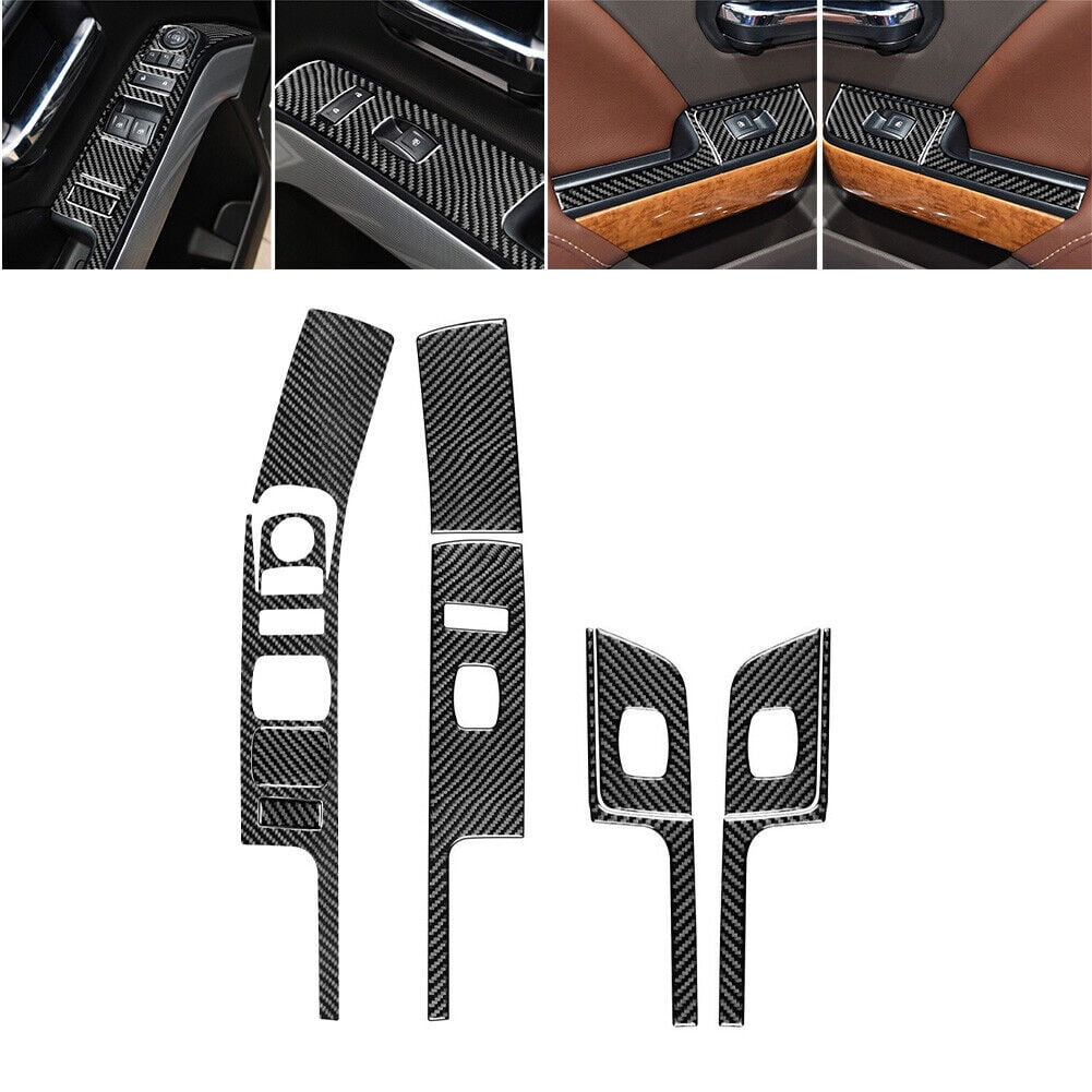 Soft Carbon Fiber Car Interior Decor Kits Carbon Fiber Interior Window ...