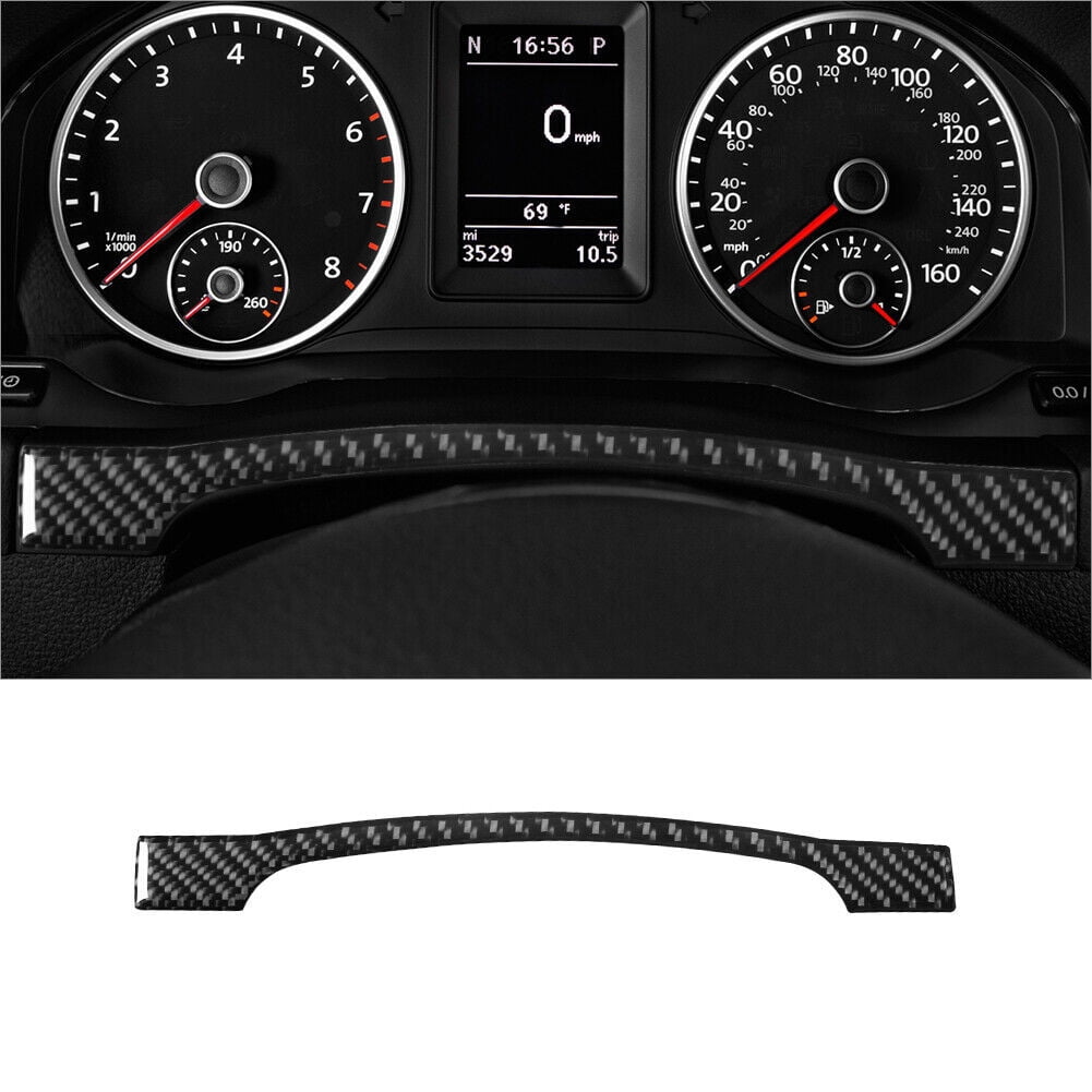 Soft Carbon Fiber Car Interior Decor Kits For Volkswagen Tiguan Carbon ...