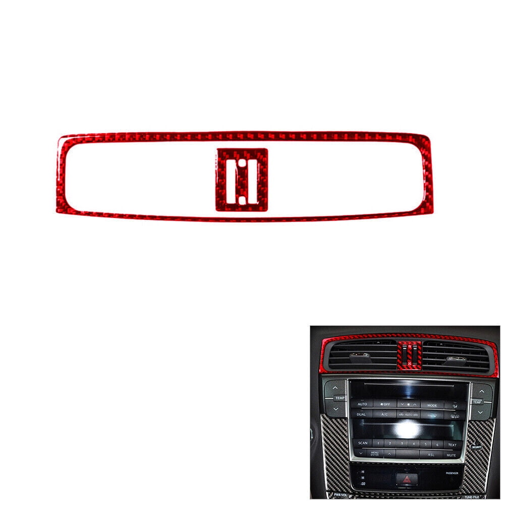 Soft Carbon Fiber Car Interior Decor Kits Red Carbon Fiber Interior ...
