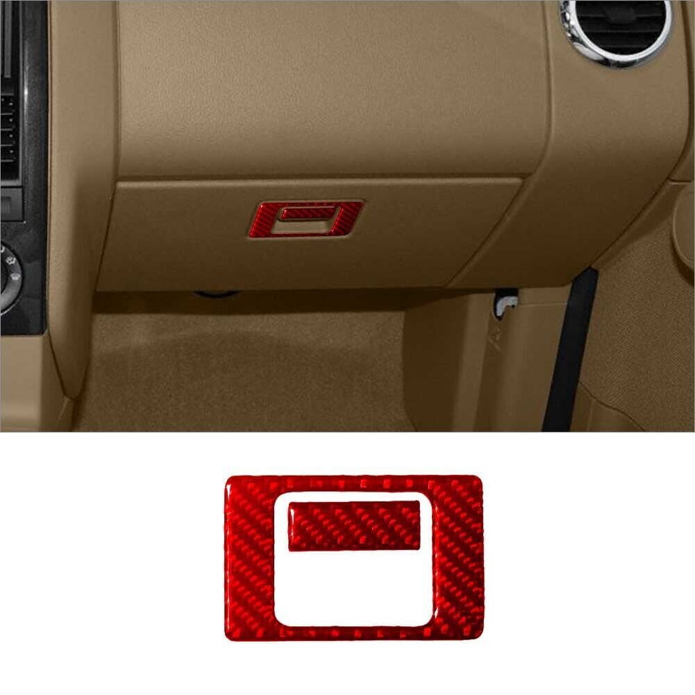 Soft Carbon Fiber Car Interior Decor Kits Red Carbon Fiber Interior ...