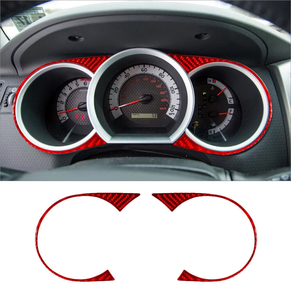 Soft Carbon Fiber Car Interior Decor Kits Red Carbon Fiber Interior ...