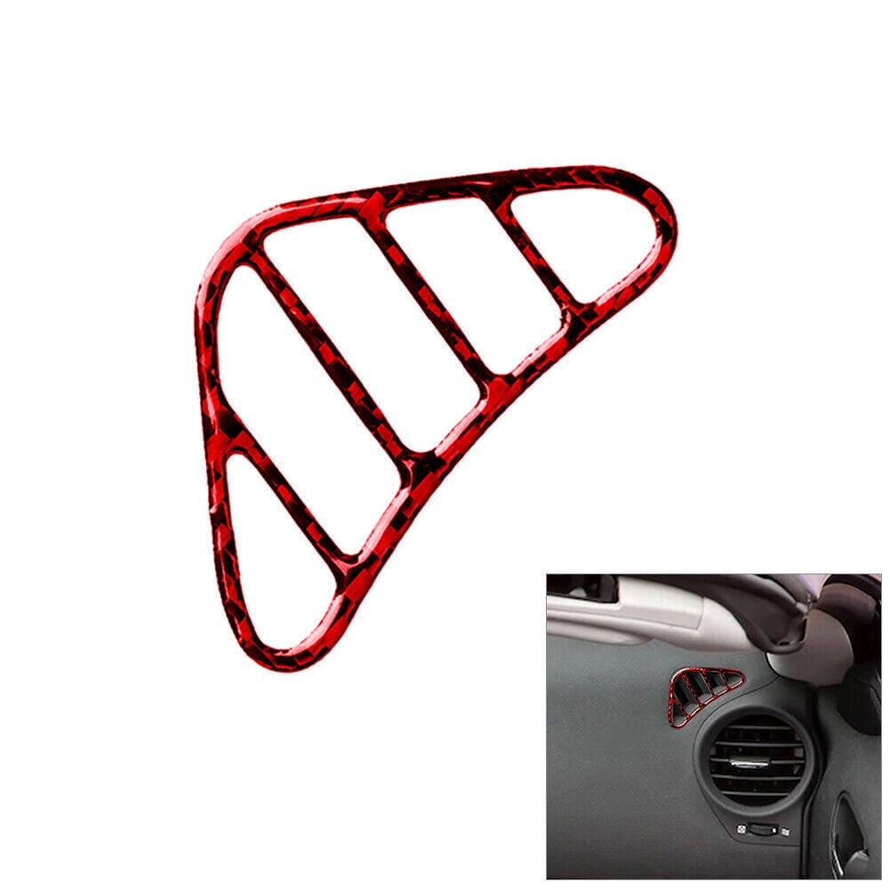 Soft Carbon Fiber Car Interior Decor Kits Red Carbon Fiber Right Of ...
