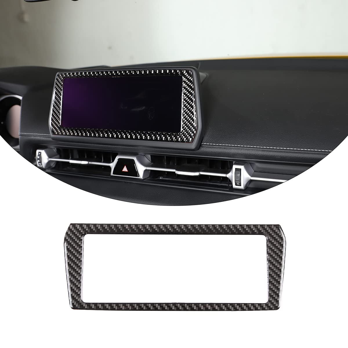 Soft Carbon Fiber GPS STF9 Screen Frame Fit for Toyota Supra GR A90 A91 ...