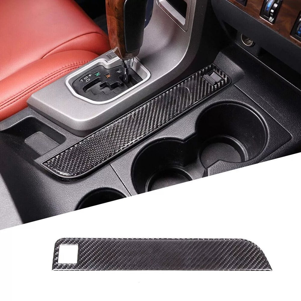 Soft Carbon Fiber Interior Console Trim Sticker for Tundra 2007 2013 ...