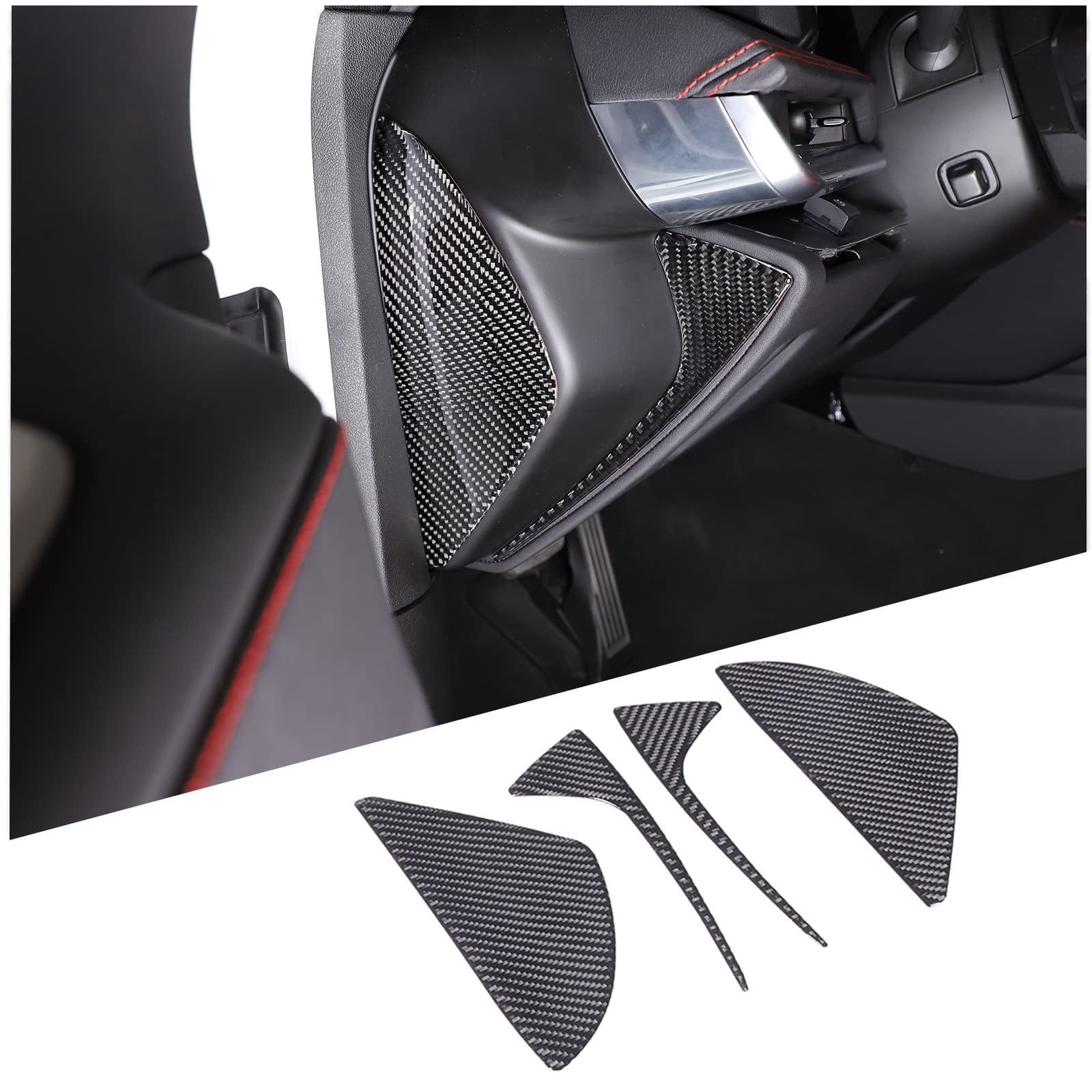Soft Carbon Fiber Side MMF7 Door Body Bump Panel Cover Trim Fit for ...