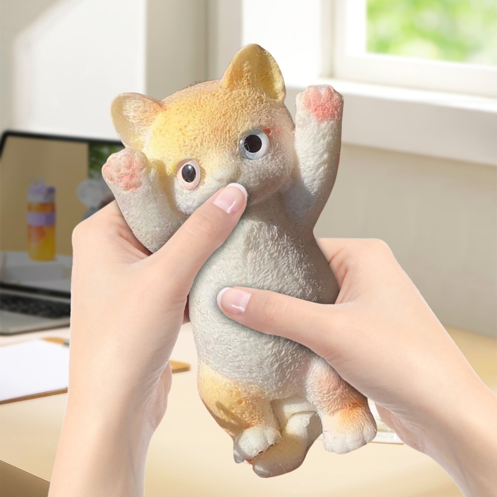 Soft Cat,Fluffy Kitten,Cat Toys,Cute Cat Squeeze Toys,And Fluffy Cat ...