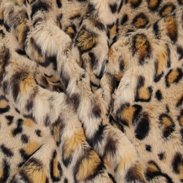 Brown Faux Fur Fabric 15.75x15.75 Inch Soft Plush Shaggy Squares Pre ...
