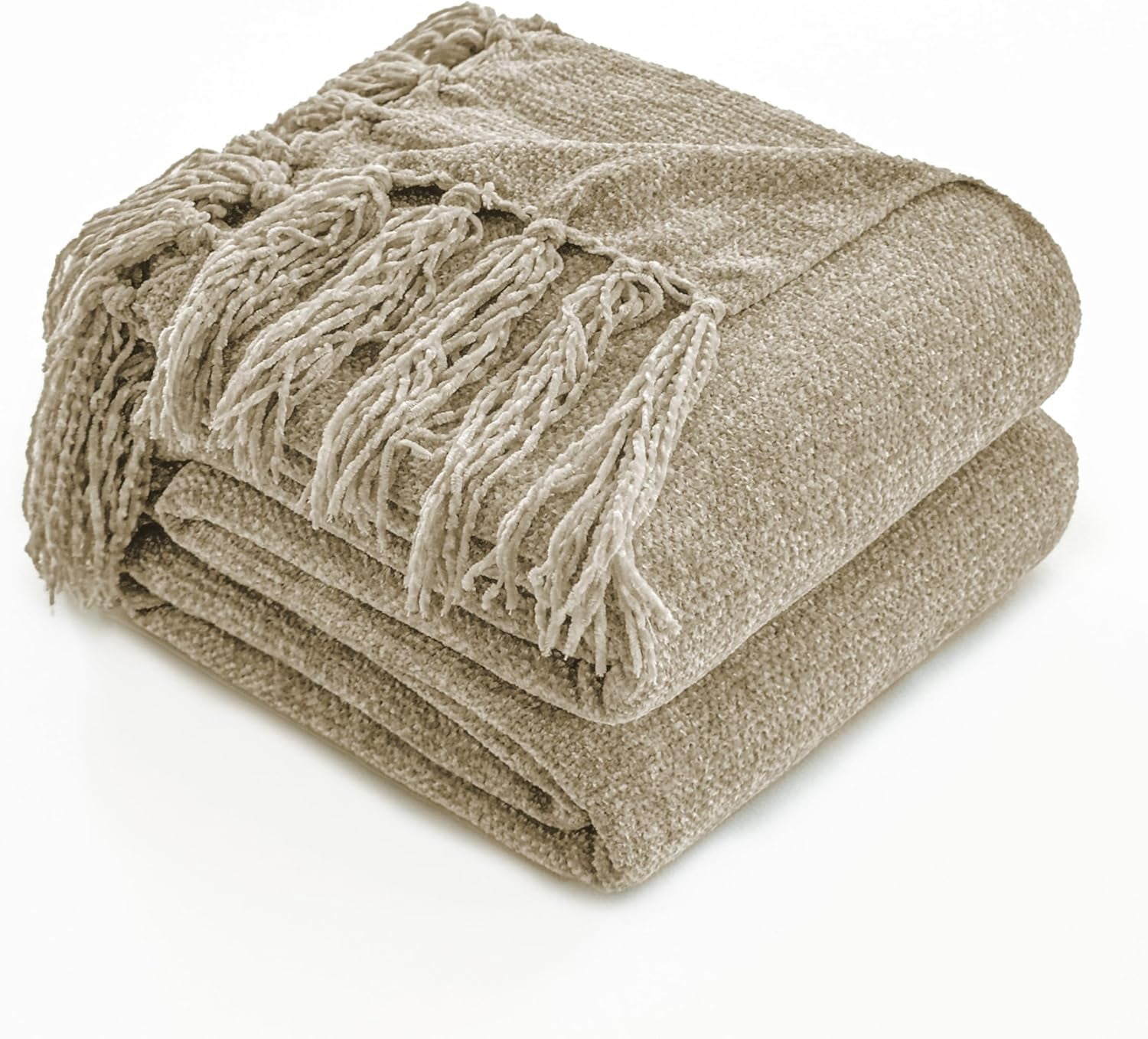 Soft Chenille Throw Blanket 50'' x 60'' - Cozy Fluffy Blanket with ...