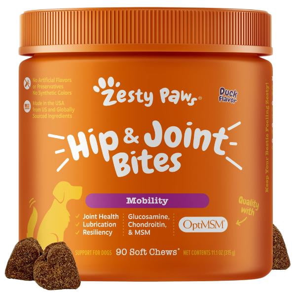 "Soft Chew Dog Treats for Hip & Joint Support with MSM, Glucosamine ...