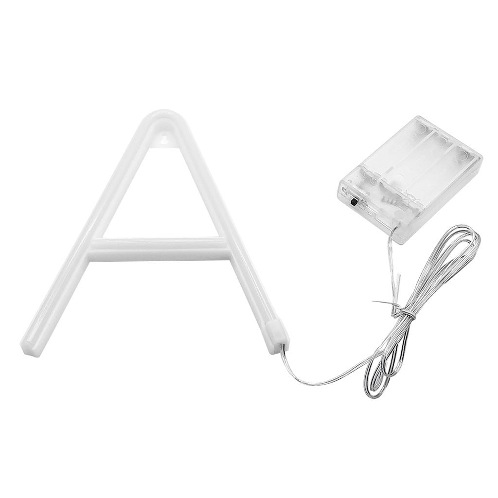 Soft Christmas Lights Battery Operated LED Letter Lights Light Up ...